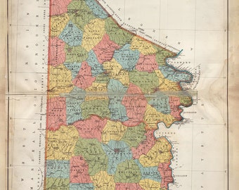 Greene County Pa Map - Etsy