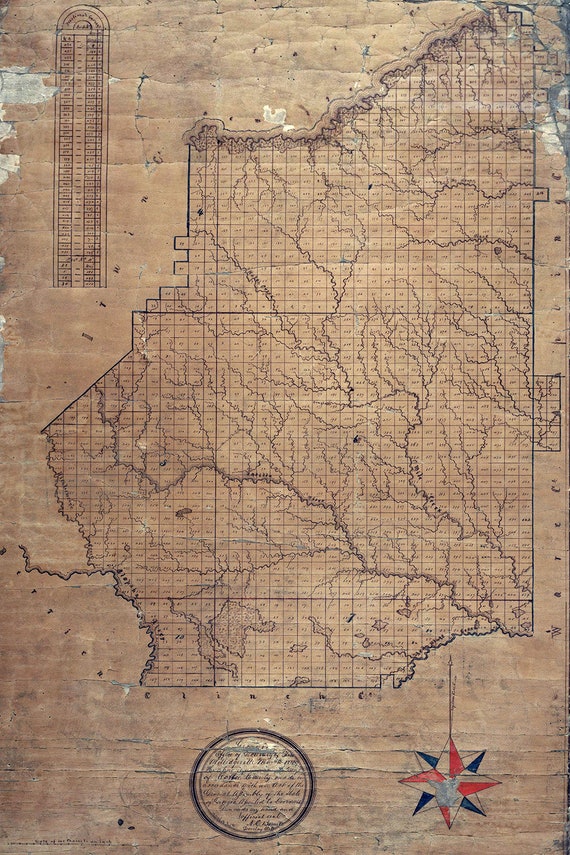 1867 Map of Coffee County Georgia - Etsy