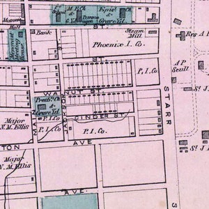 1873 Town Map of Phoenixville Chester County Pennsylvania - Etsy