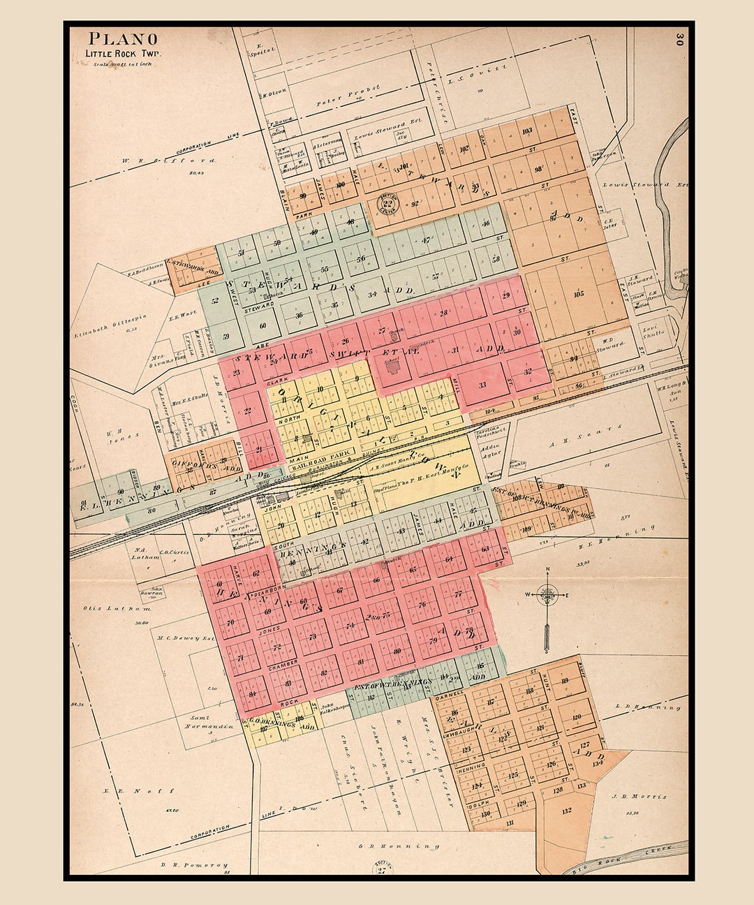 1903 Map of Plano Kendall County Illinois - Etsy
