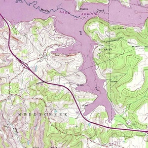 1961 Topo Map of Prospect PA Quadrangle Moraine State Park Lake Arthur ...