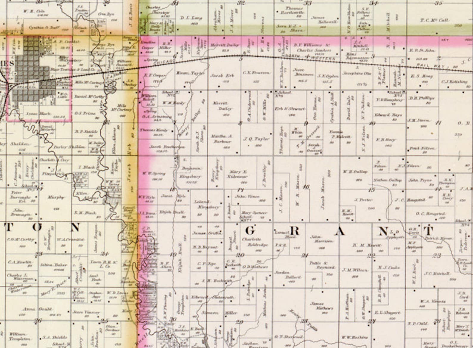 1883 Farm Line Map of Story County Iowa - Etsy