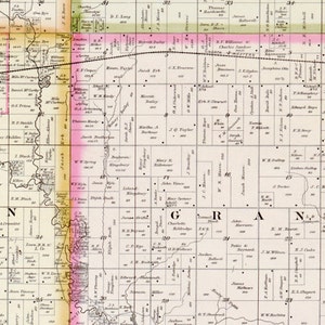 1883 Farm Line Map of Story County Iowa - Etsy