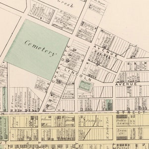 1871 Map of Pottstown Montgomery County Pennsylvania - Etsy