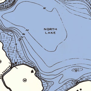 1938 Map of Randall North and Cemetery Lakes Branch County Michigan - Etsy