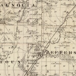 1875 Map of Harrison County Iowa - Etsy