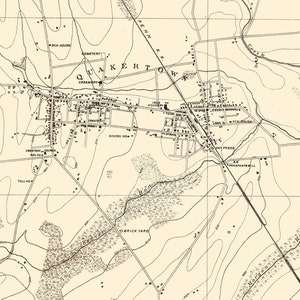 1881 Map of Quakertown Region Bucks County Pennsylvania - Etsy