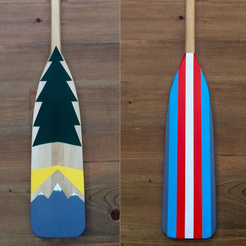 Custom Oars // Hand Painted Canoe Paddle // Canoe Oar // Home | Etsy