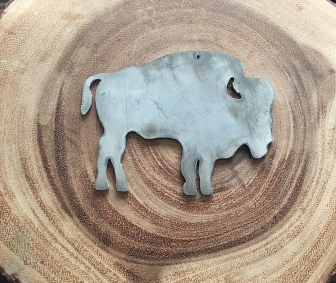 Rustic Steel Metal Bison Buffalo Christmas Holiday Ornament - Etsy