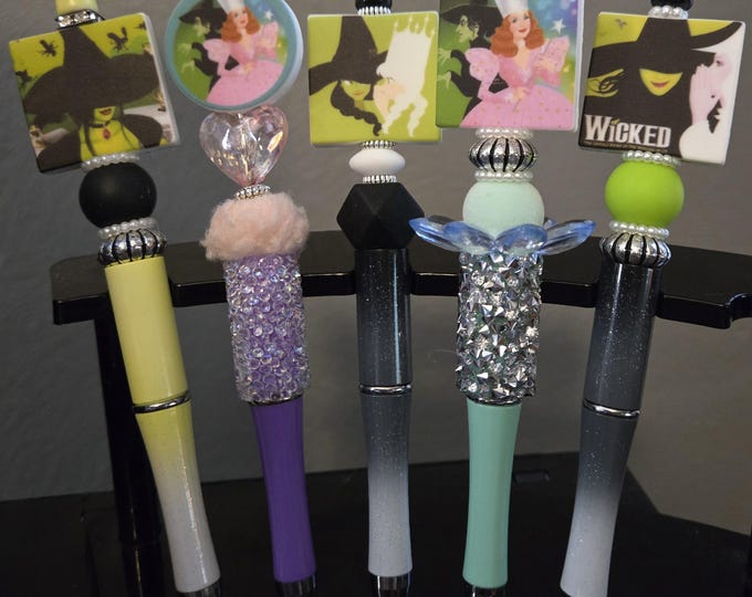 WICKED the Musical PENS- Cute Custom Silicone Beaded Wicked Pen- Great ...