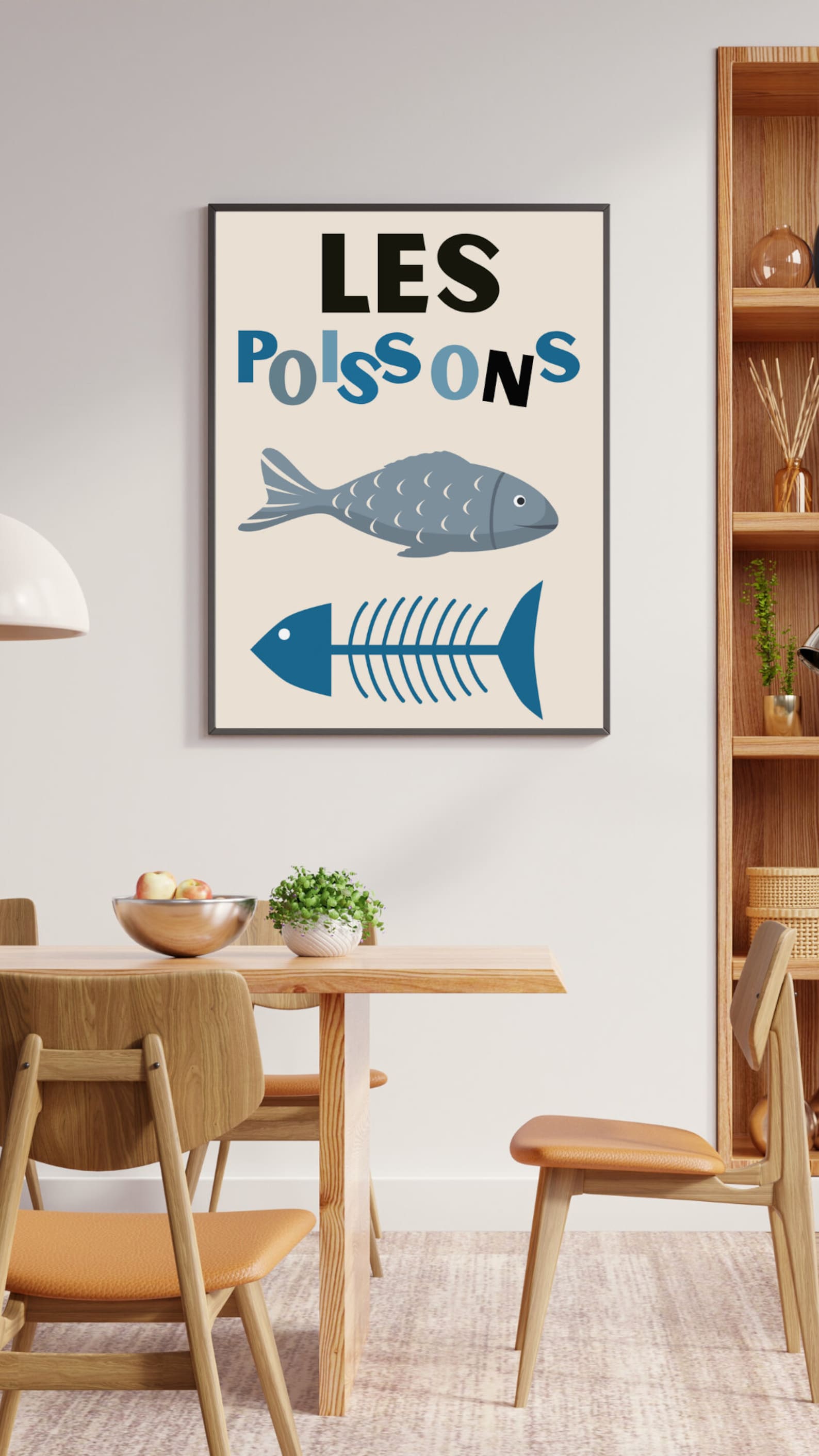 Les Poissons the Fish French Wall Art Poster Digital Download Printable ...