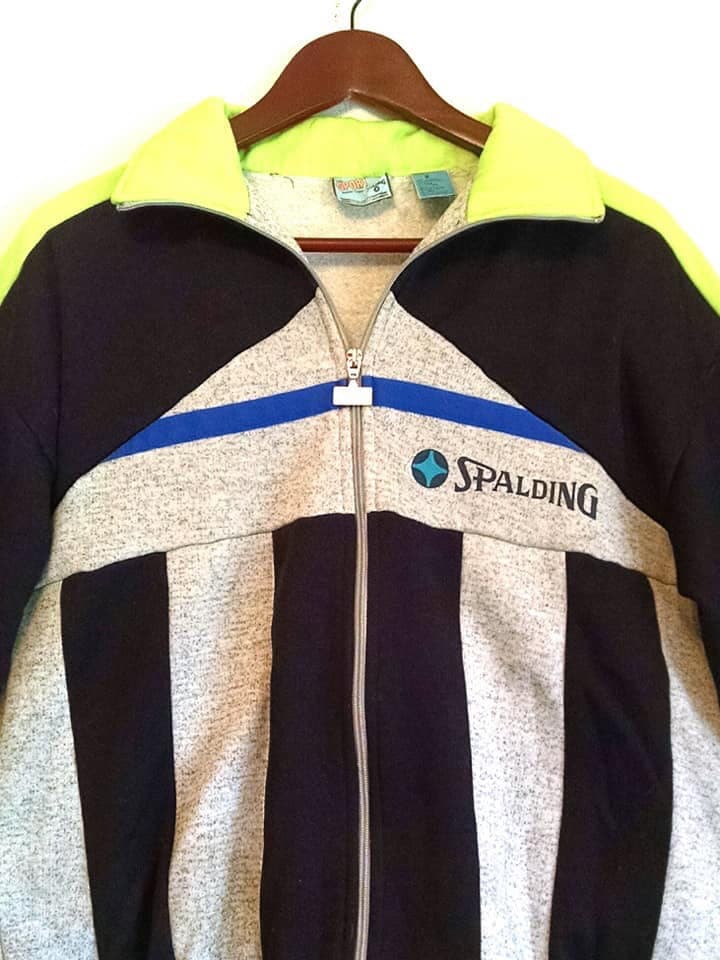 Vintage 1980s Spalding neon color block hipster tracksuit | Etsy