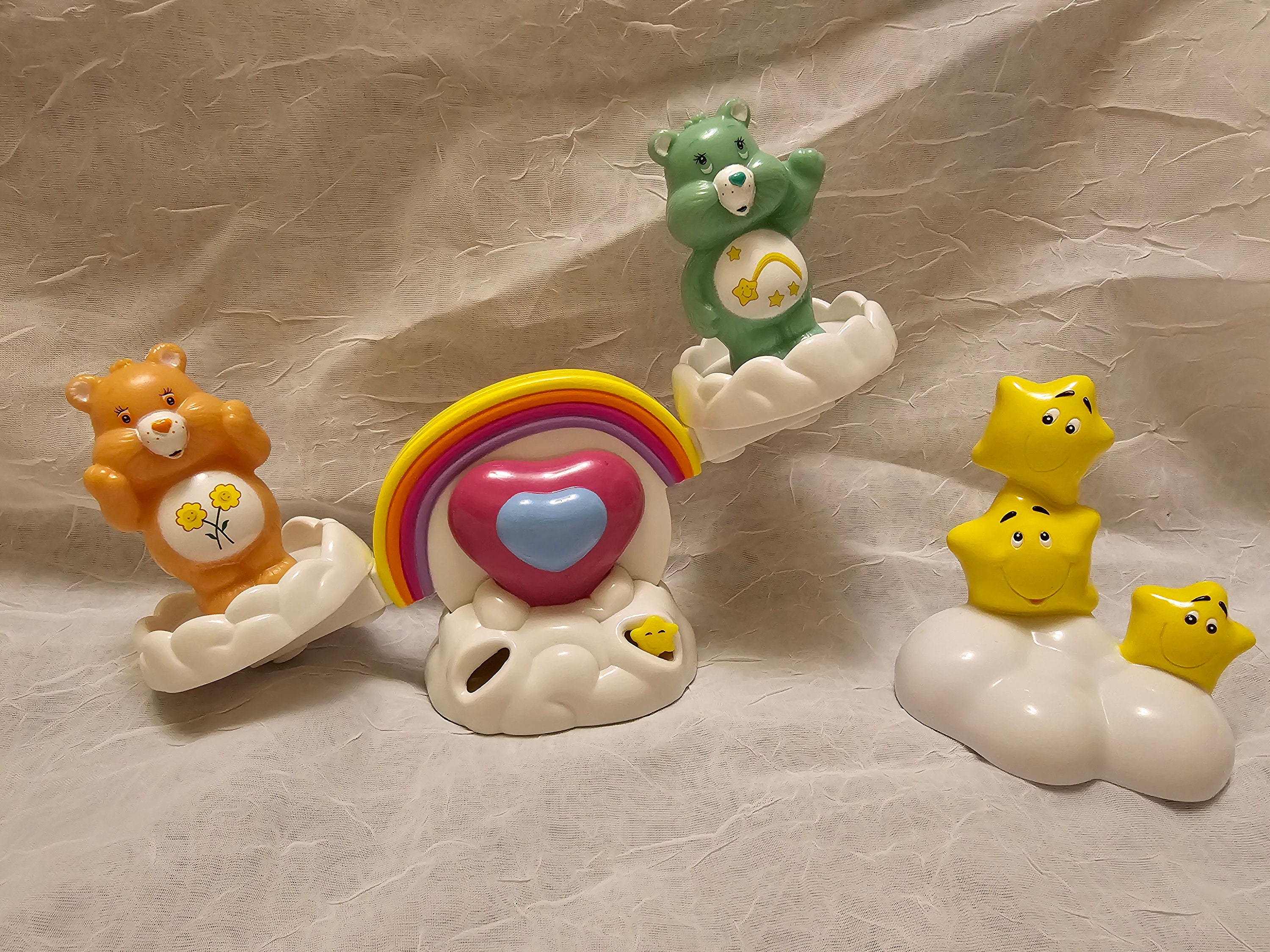 2003 Care Bears Care-a-lot Teeter Totter W/ Friend Bear & Wish Bear ...