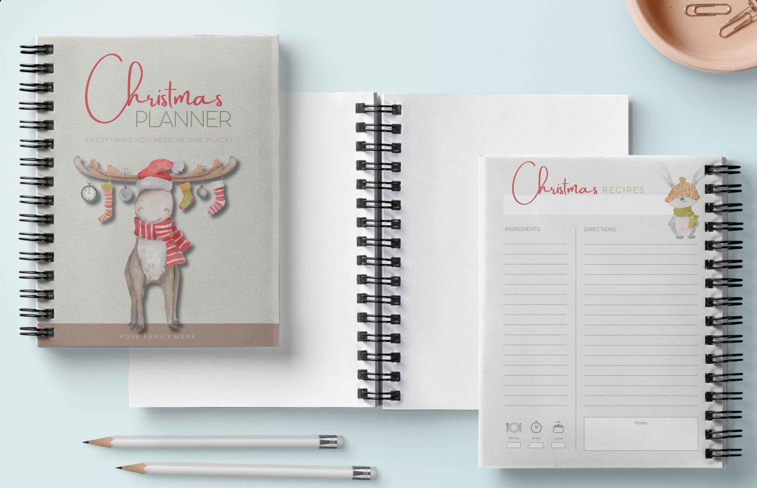Christmas Planner Printable Holiday Planner Gift Budget Planner Xmas ...