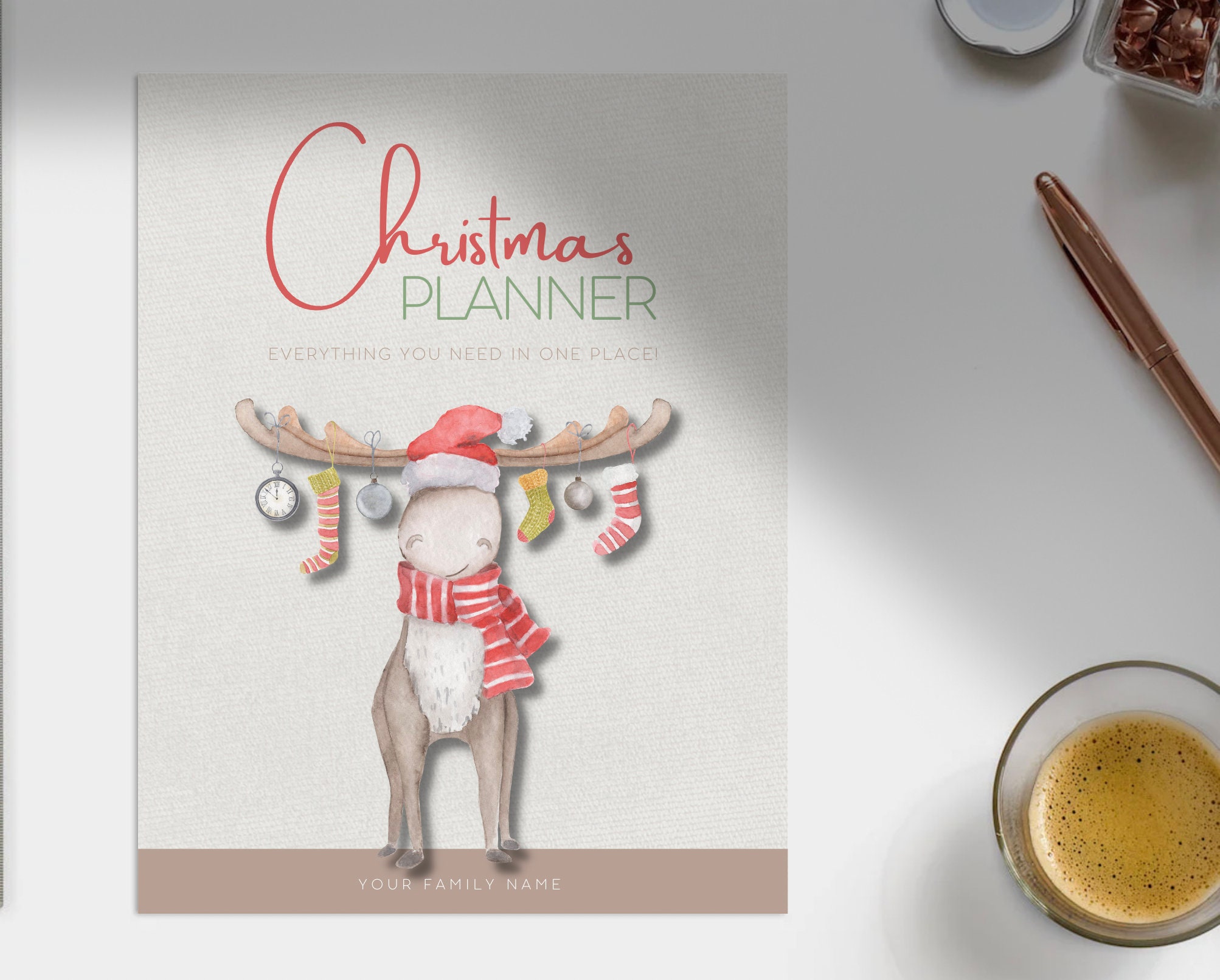 Christmas Planner Printable Holiday Planner Gift Budget Planner Xmas ...