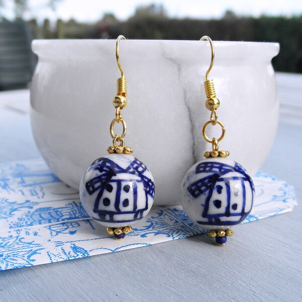 Delft Earrings - Etsy