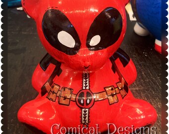 Deadpool Teddy Bear - Etsy