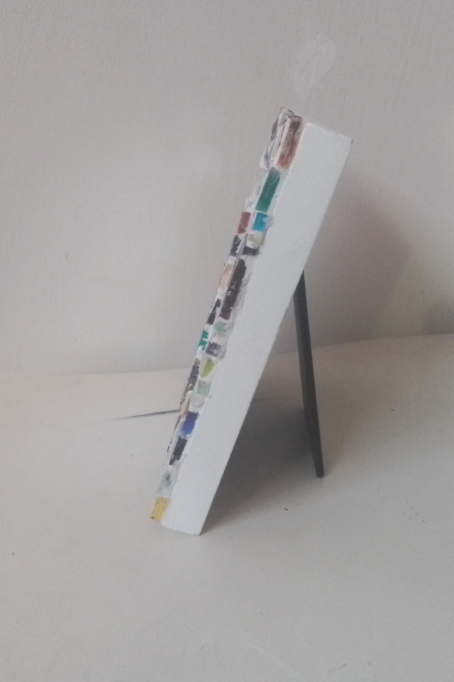 Multi-Colored Mosaic Stained Glass Hanging or Tabletop 4 Inch x 4 Inch ...