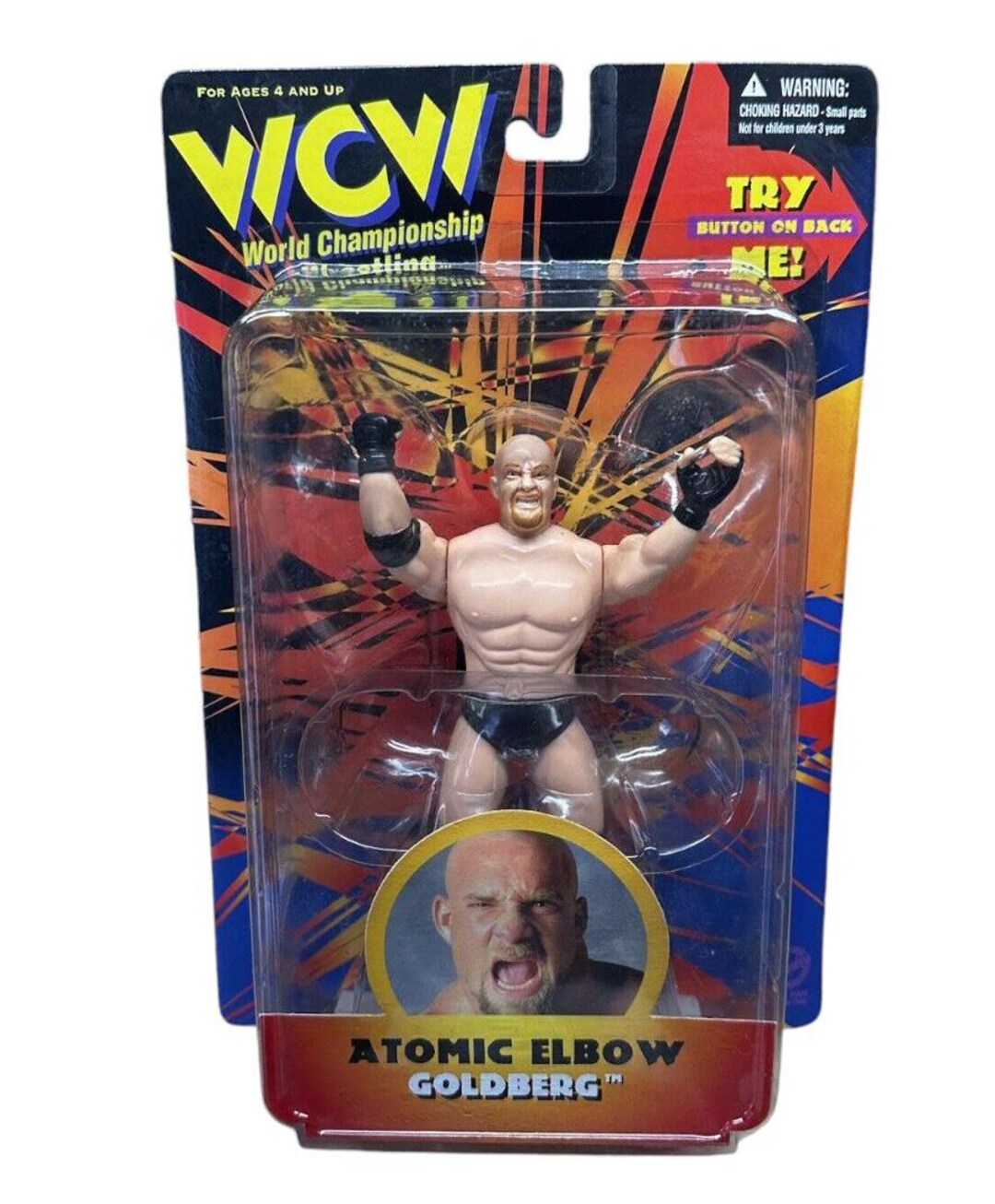 Vintage WCW Goldberg Atomic Elbow Action Figure Brand New - Etsy