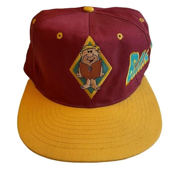 Vintage Flintstones Barney Embroidered Spell Out Snapback Hat Cap New ...