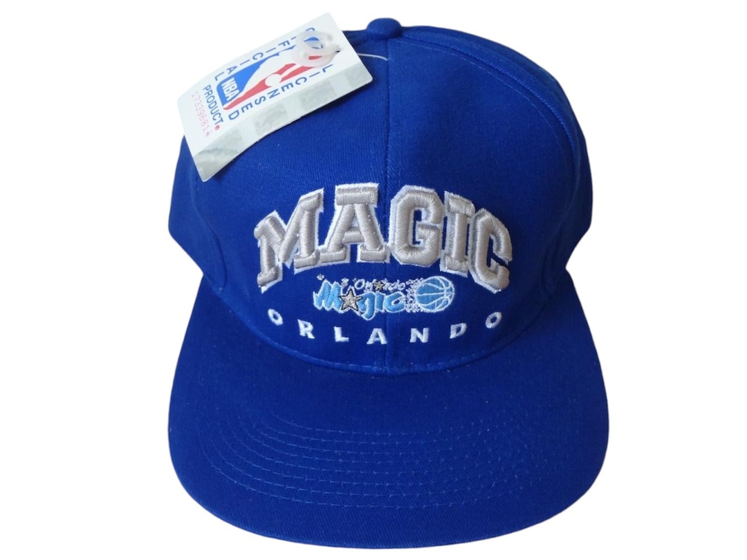 Vintage NBA Orlando Magic Snapback Hat Cap Adjustable Blue Box Seat New ...