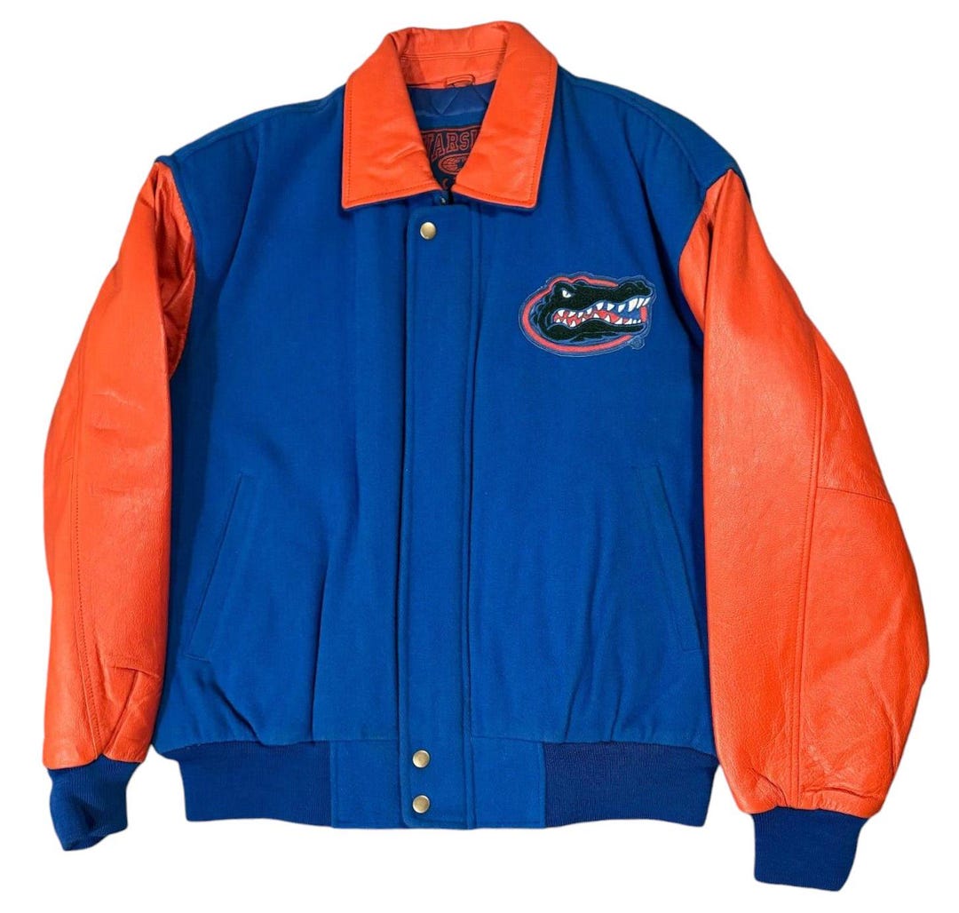 Vintage Florida Gators Varsity Jacket Winter Coat Size Large NCAA Blue ...