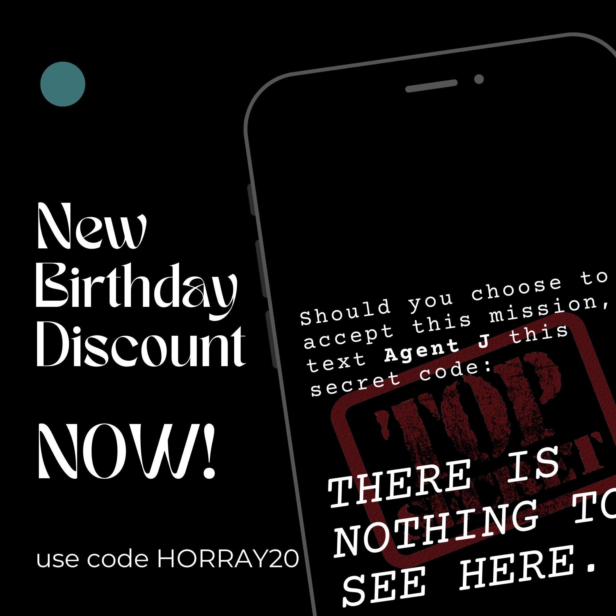 Surprise Birthday Invitation Top Secret Party Adult Birthday Invitation ...