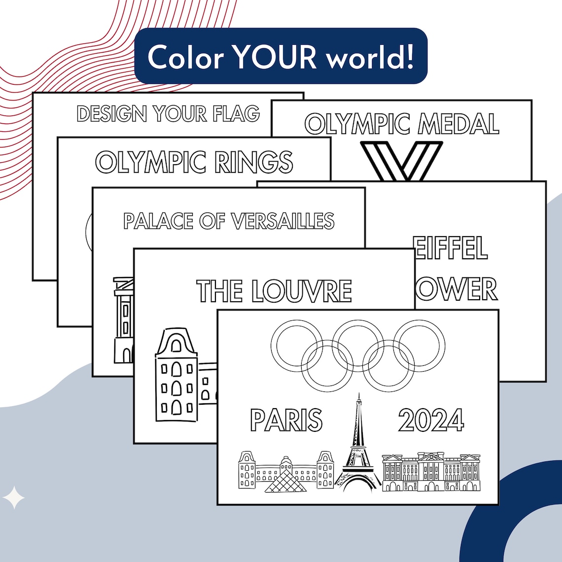 Paris 2024 Olympic Party Pack Opening Ceremonies Invitation, Games ...