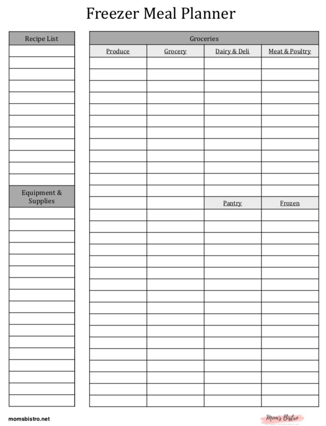 Freezer Meal Plan 2018 - Detailed Freezer Meal Planning Guide With ...