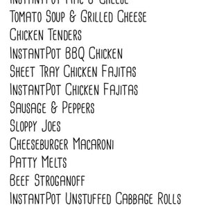 Back to School Basics Meal Planning Guide, School Lunch, Meal Planner ...