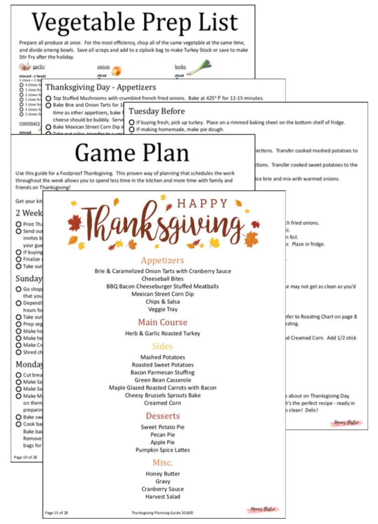 2018 Ultimate Thanksgiving Guide E-book - 60+ Page Thanksgiving Planner ...