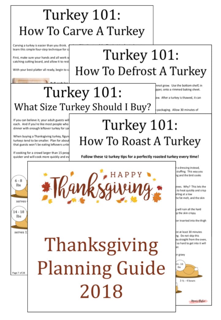 2018 Ultimate Thanksgiving Guide E-book - 60+ Page Thanksgiving Planner ...