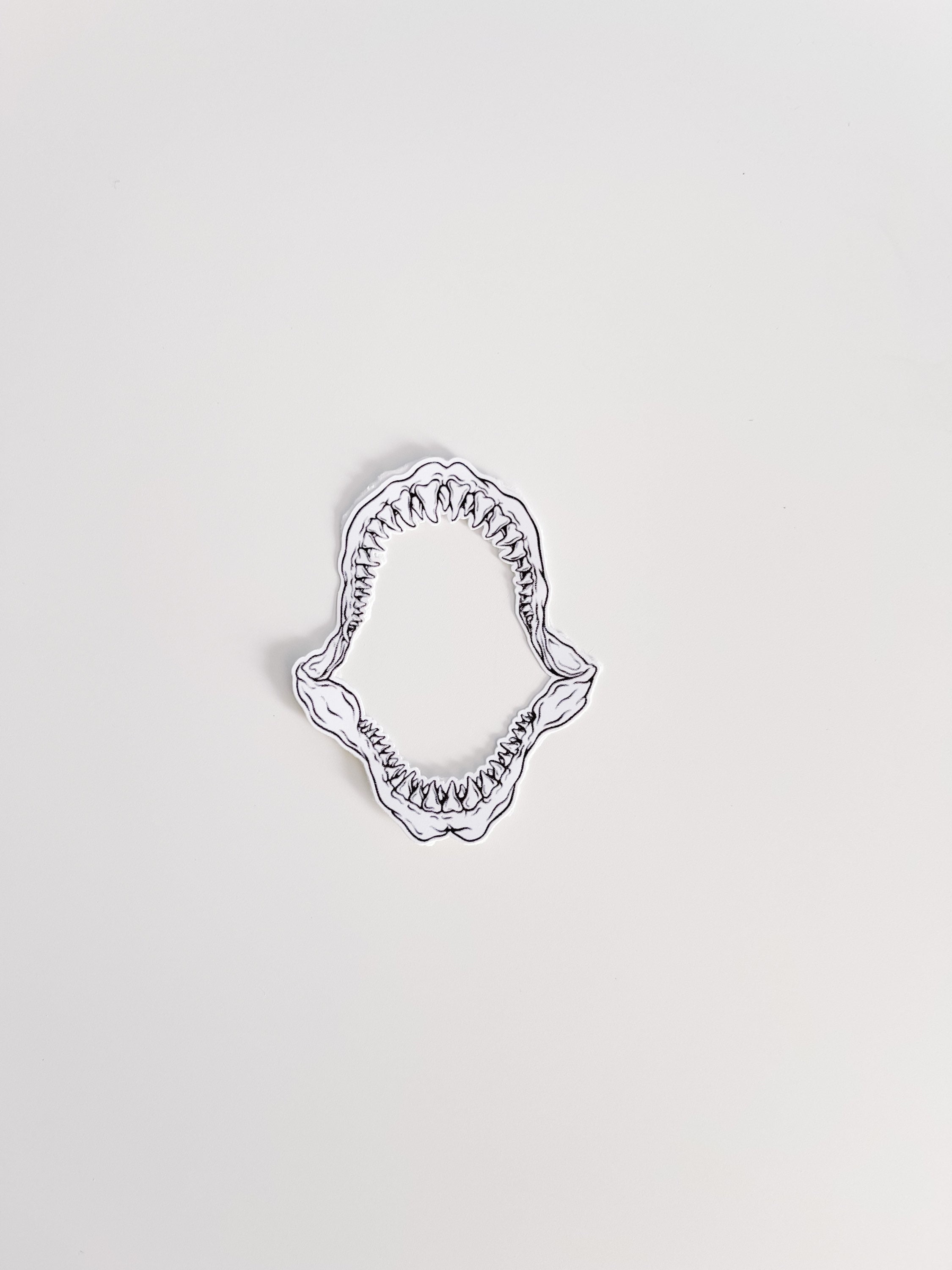 Shark Teeth Sticker Vinyl Sticker Summer Sticker Ocean - Etsy