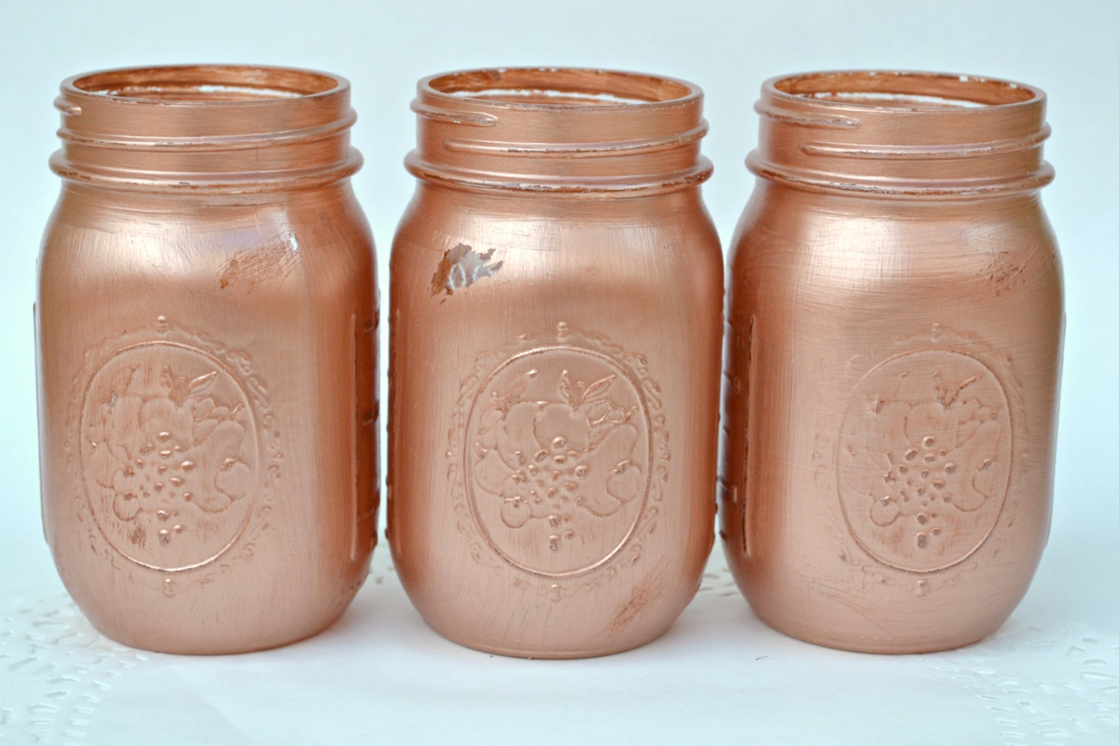 Copper Jars Copper Mason Jars Metallic Mason Jars Metallic - Etsy