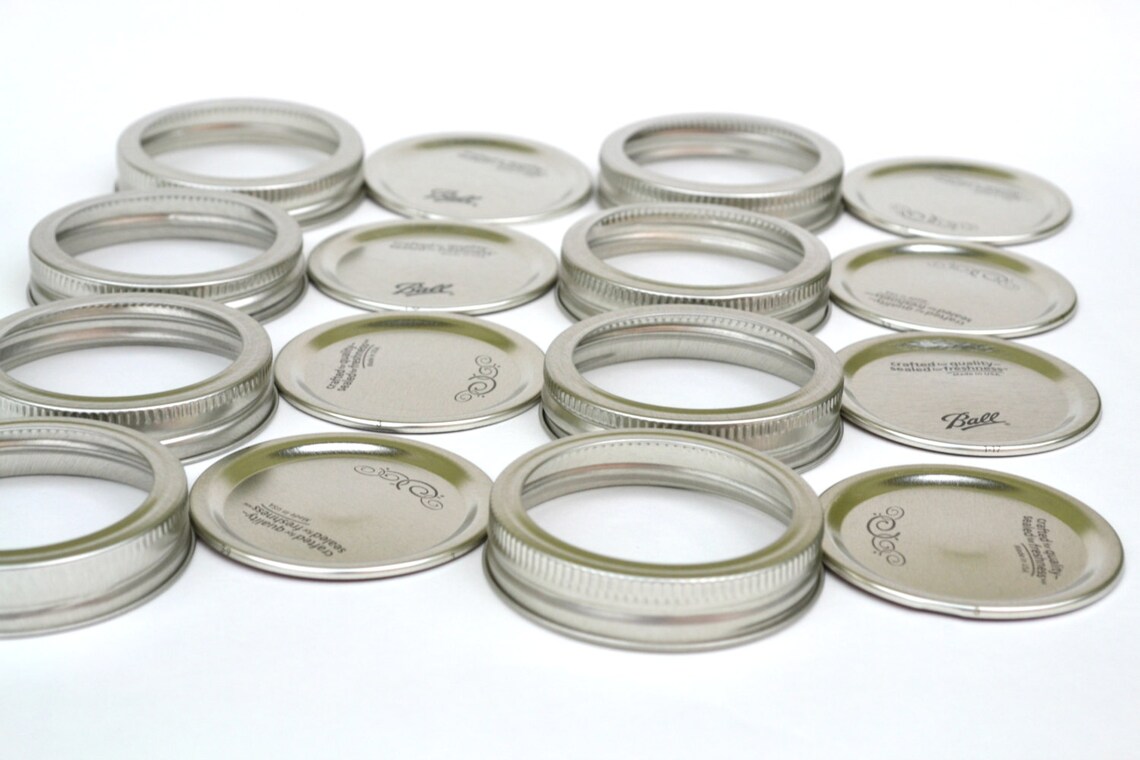 50 Mason Jar Canning Lids Jar Lids Mason Jar Lids Craft - Etsy