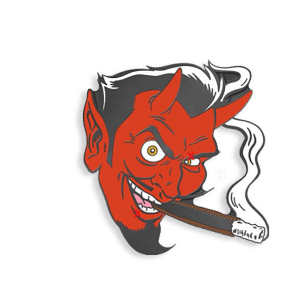 Smoking Devil - Etsy