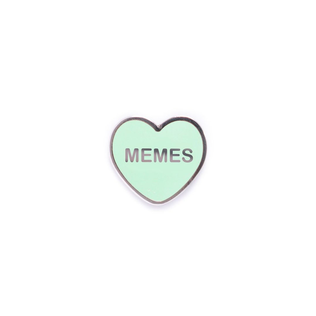 MEMES Candy Heart - Enamel Pin - Etsy
