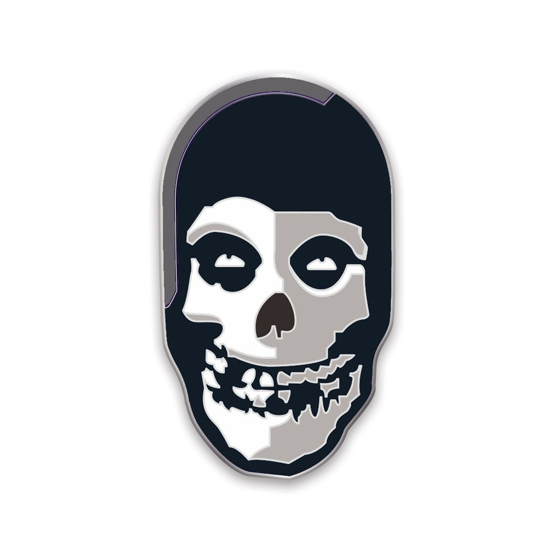 Misfits Fiend Skull by Tom Whalen - Black - Etsy