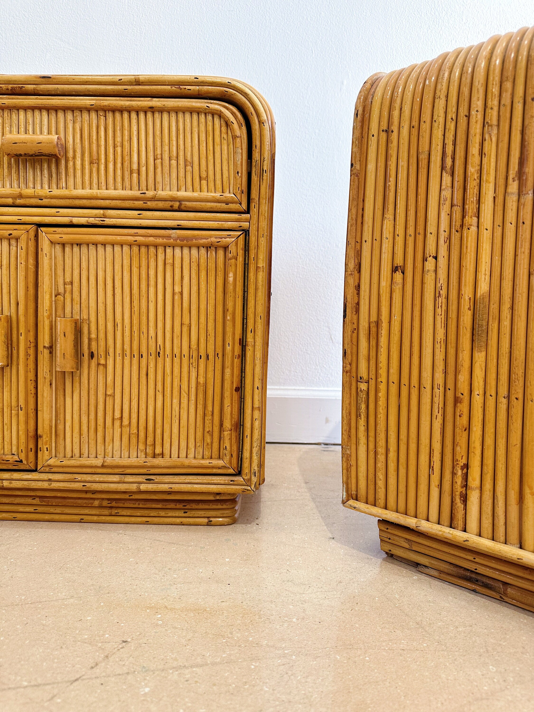 Pencil Reed Nightstand Set - Etsy