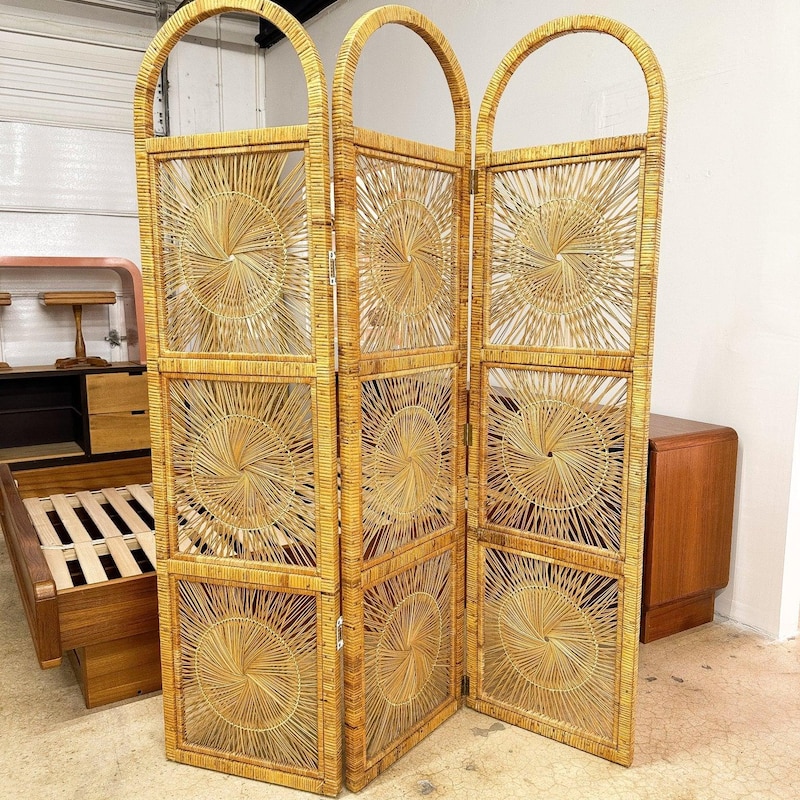 Rattan Room Divider - Etsy