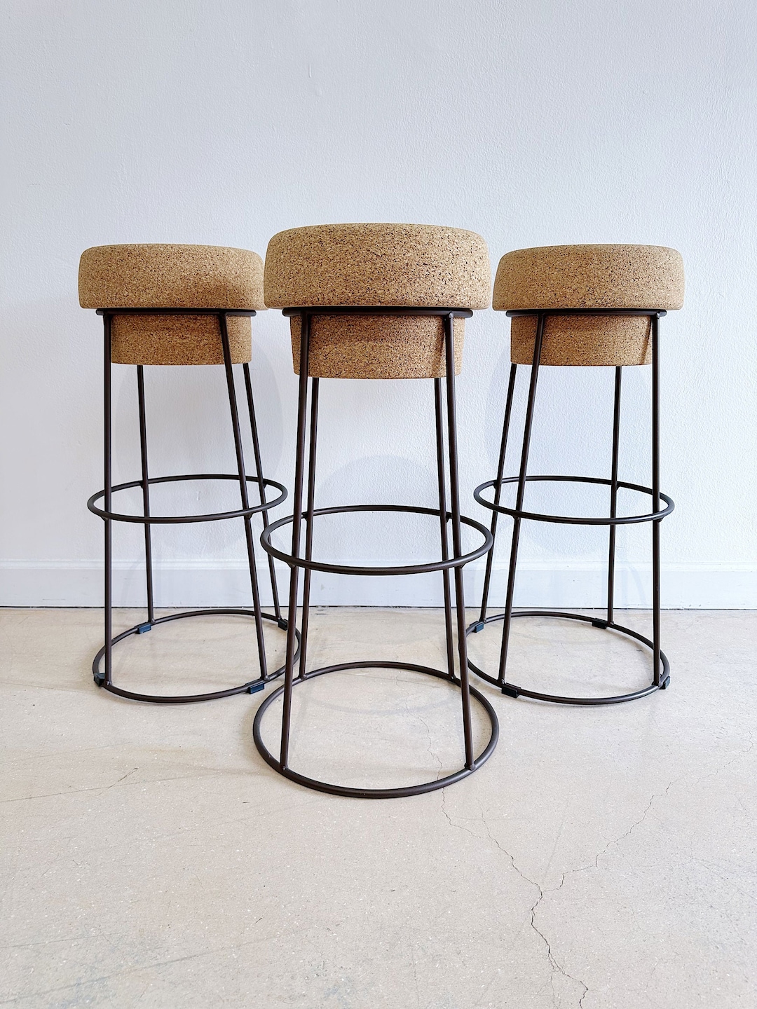 Domitalia Bouchon Cork Bar Stools x3 - Etsy