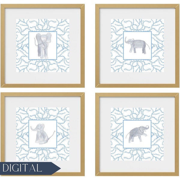 Preppy Elephant - Etsy