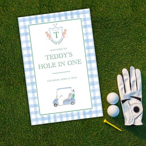 Golf Birthday Party Welcome Sign | Golf 1st Birthday Party Signage ...