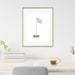 Navy Golf Flag 18th Hole Watercolor Print Boy Nursery Room - Etsy