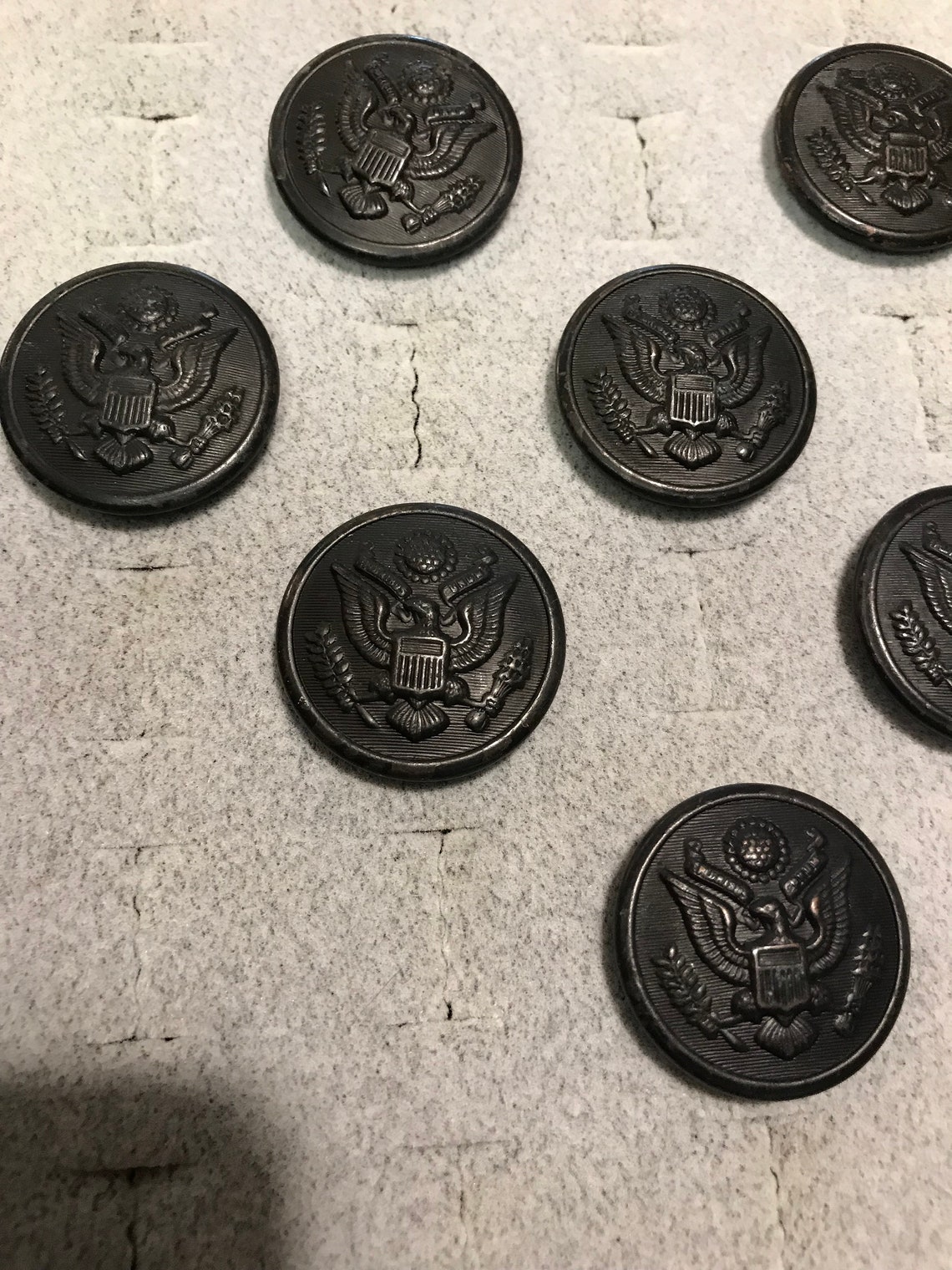 American Button Co. Newark NJ Vintage Military Brass Buttons | Etsy