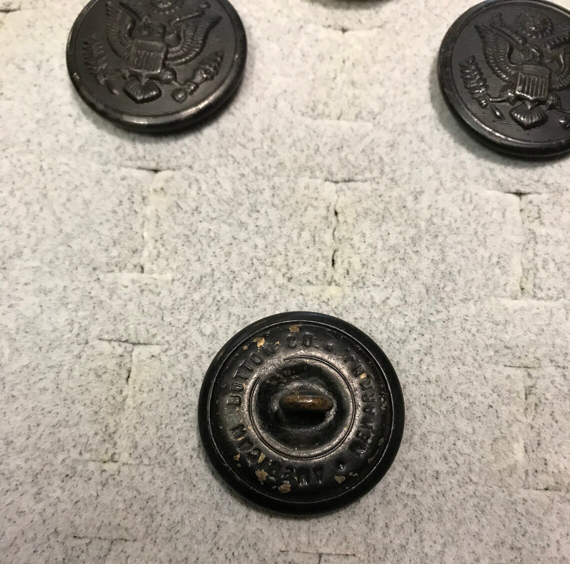 American Button Co. Newark NJ Vintage Military Brass Buttons | Etsy