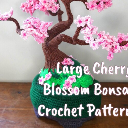 Mini Everlasting Cherry Blossom Bonsai in Crochet Pattern - Etsy