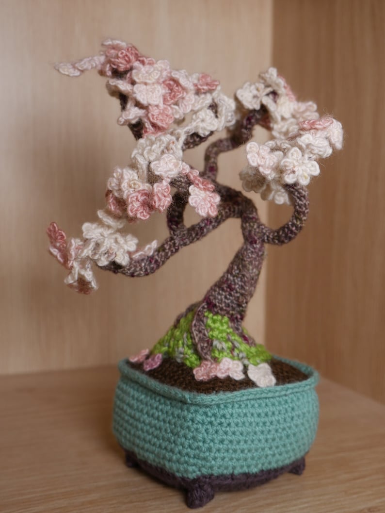 Mini Everlasting Cherry Blossom Bonsai in Crochet - Pattern Only - Etsy