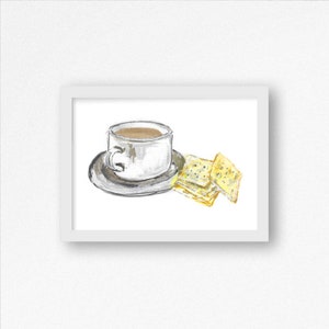 Coffee Illustration Print, Cafe Con Leche Print, Latina Food Art ...
