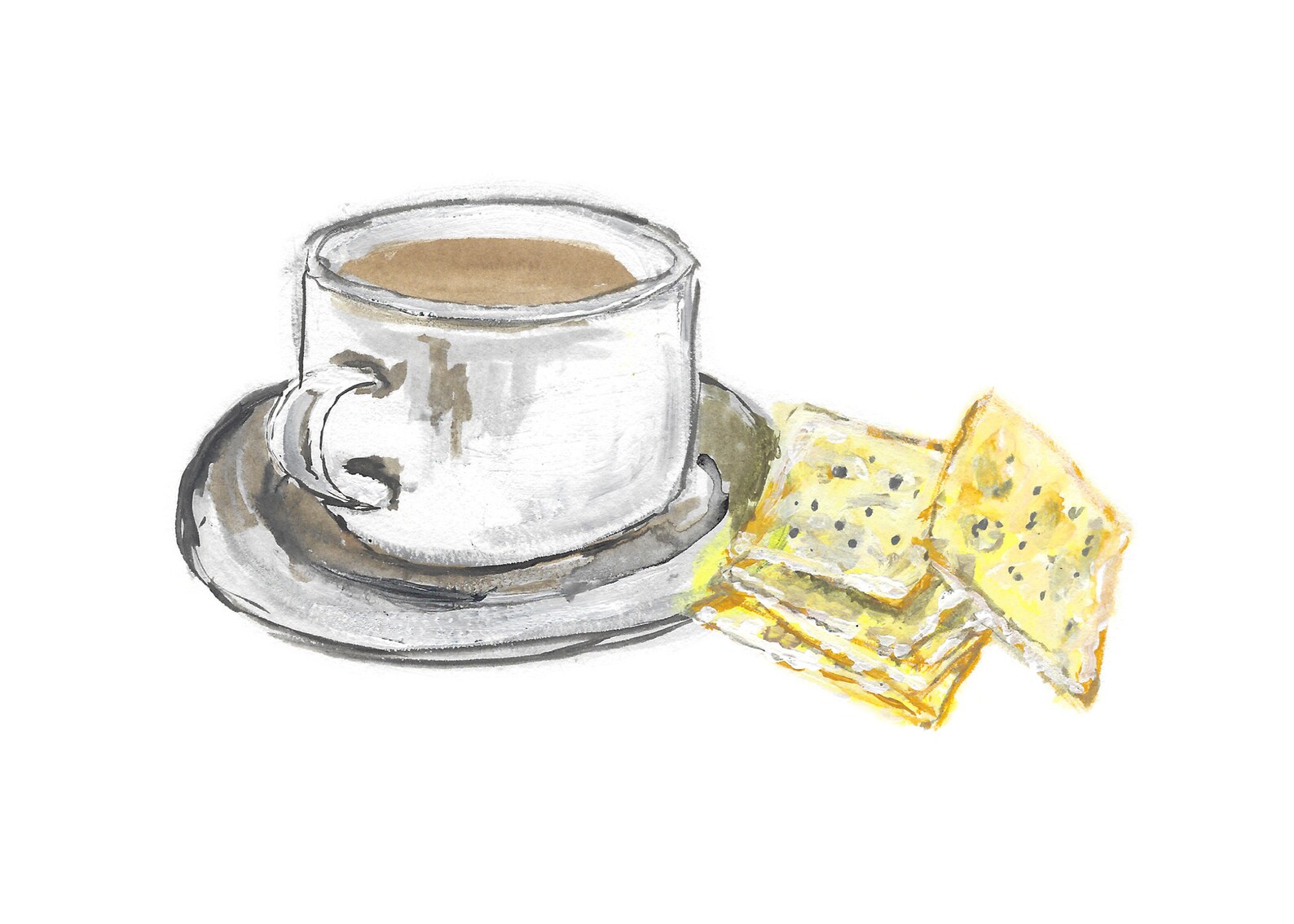 Coffee Illustration Print, Cafe Con Leche Print, Latina Food Art ...
